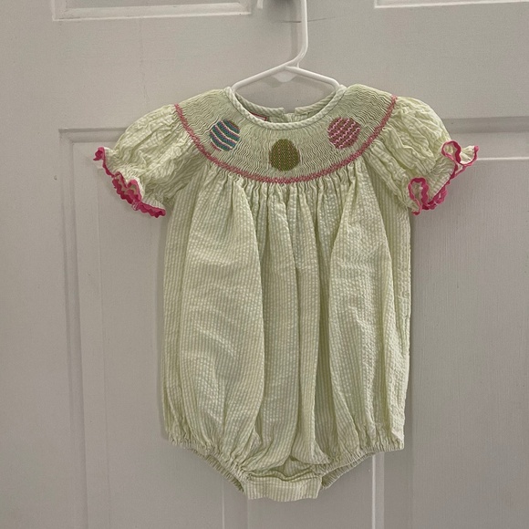 Southern Tots | One Pieces | Easter Egg Smocked Bubble Romper By ...